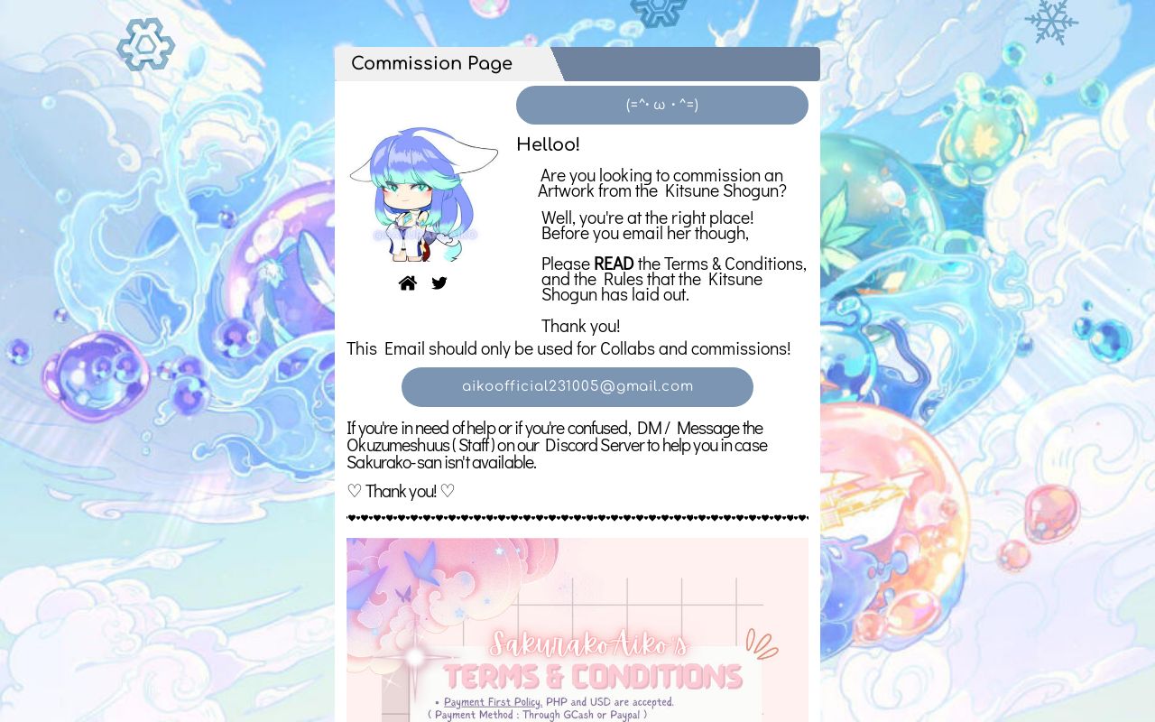 Sakurako's Commission Page